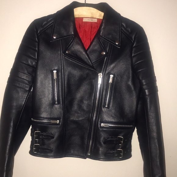 Celine | Jackets & Coats | Celine Leather Jacket | Poshmark